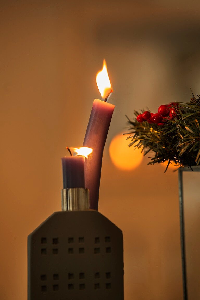 Levende lys – en brannfare